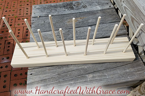 DIY Yarn Bobbin Holder » Handcrafted With Grace